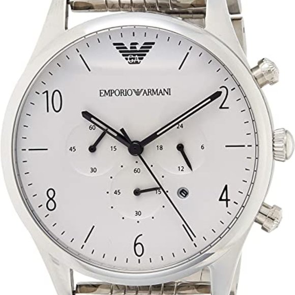 Emporio Armani | Accessories | Emporio Armani Classic White Dial ...